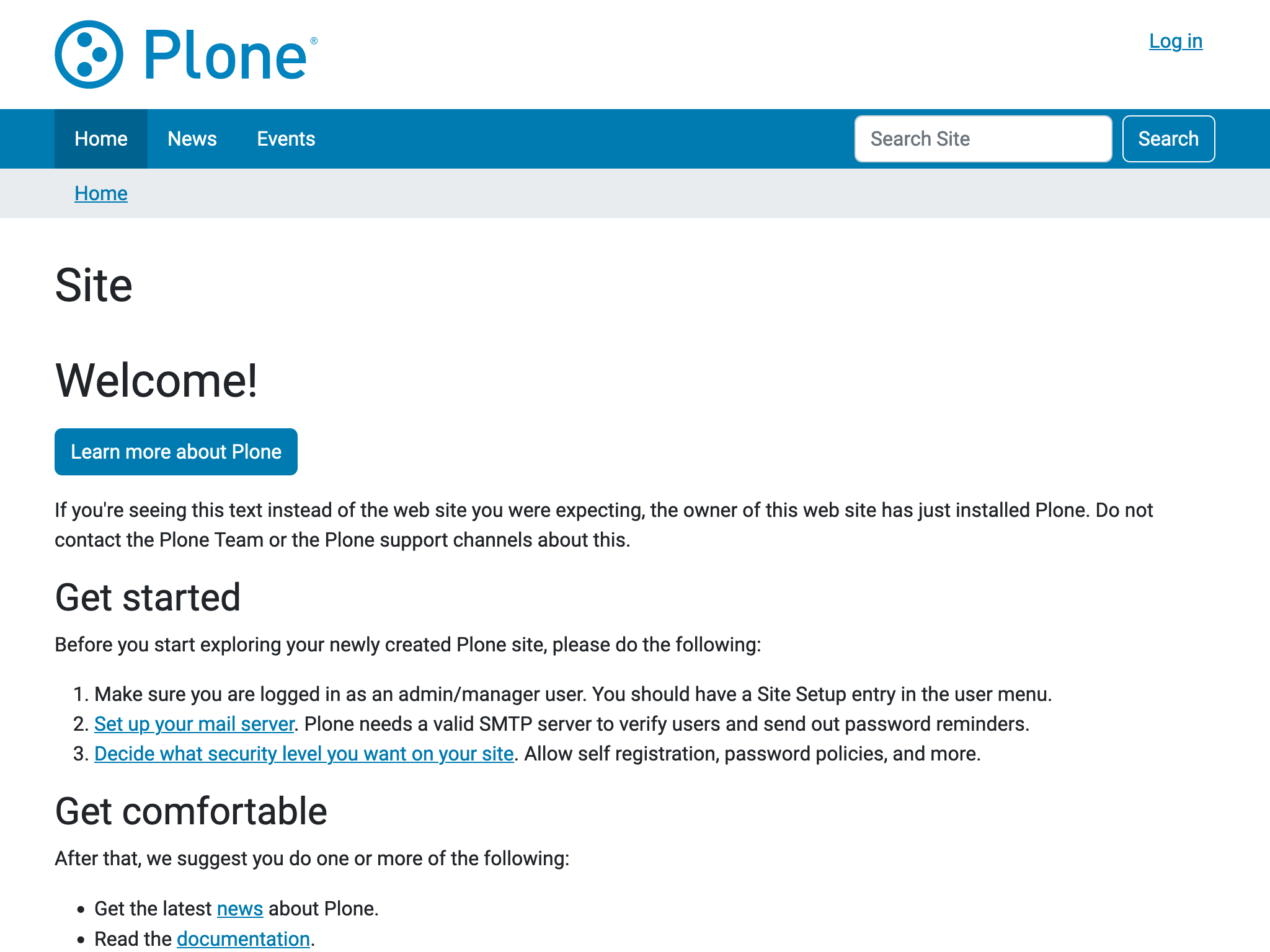 Welcome to Plone!